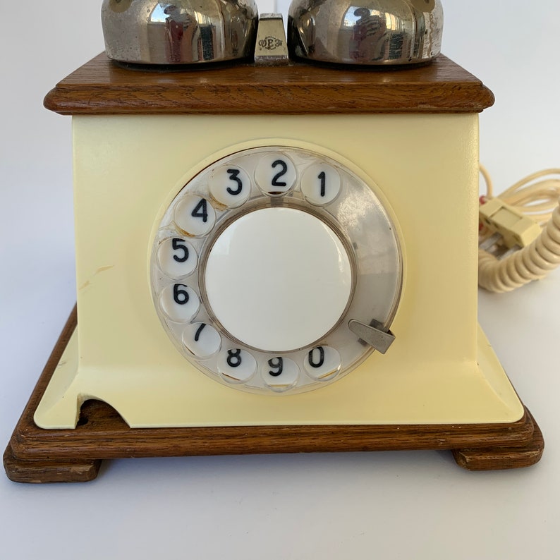 Vintage Telephone Ivory Retro Model Rarity Rotary Dial | Etsy