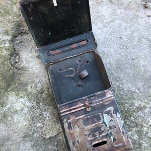 Letter Box, Vintage Wall Mounted Letter & Newspaper Box, Old Box, Metal ...