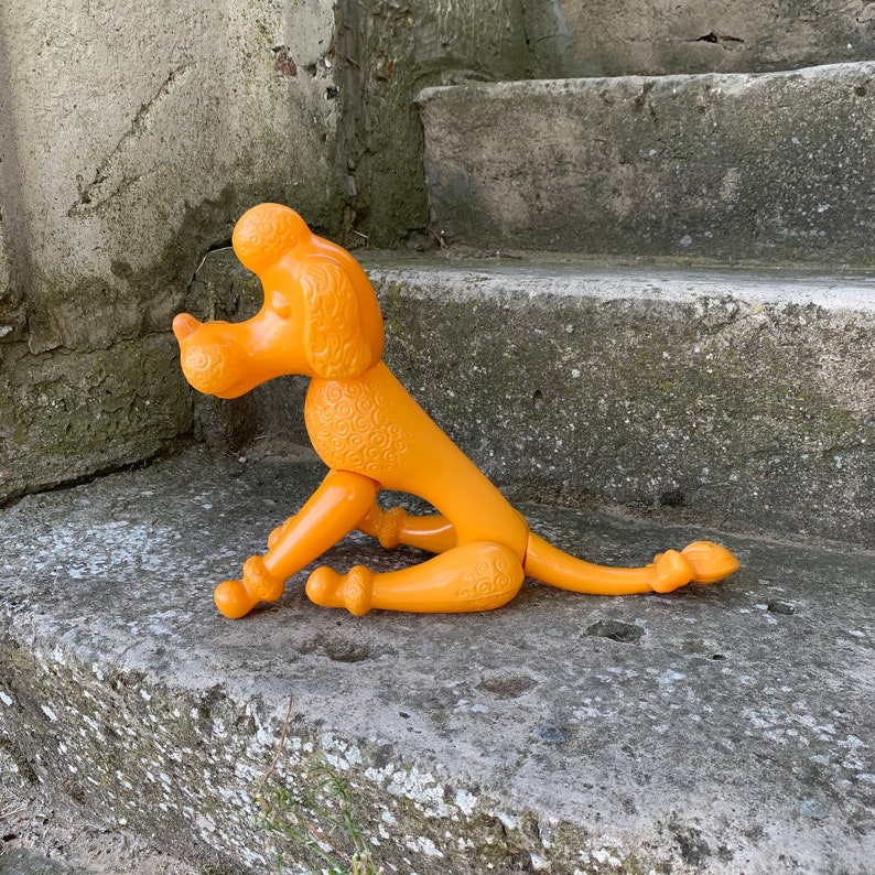 Soviet Plastic Toy poodle Vintage Toy of the | Etsy