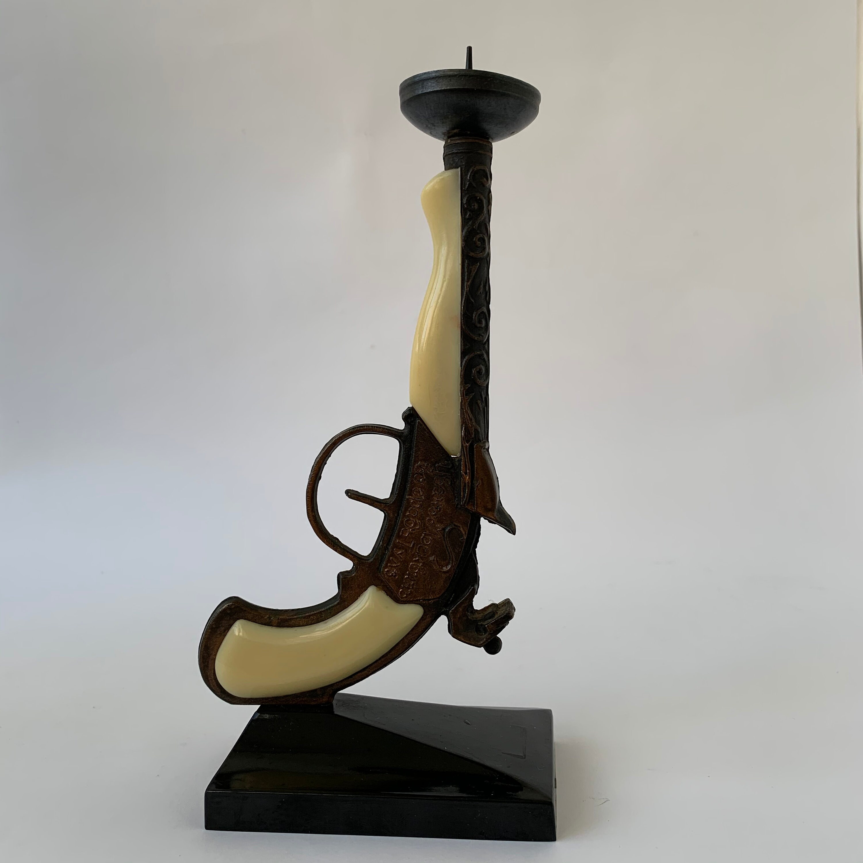Vintage Candlestick pistol Soviet Candle Holder - Etsy