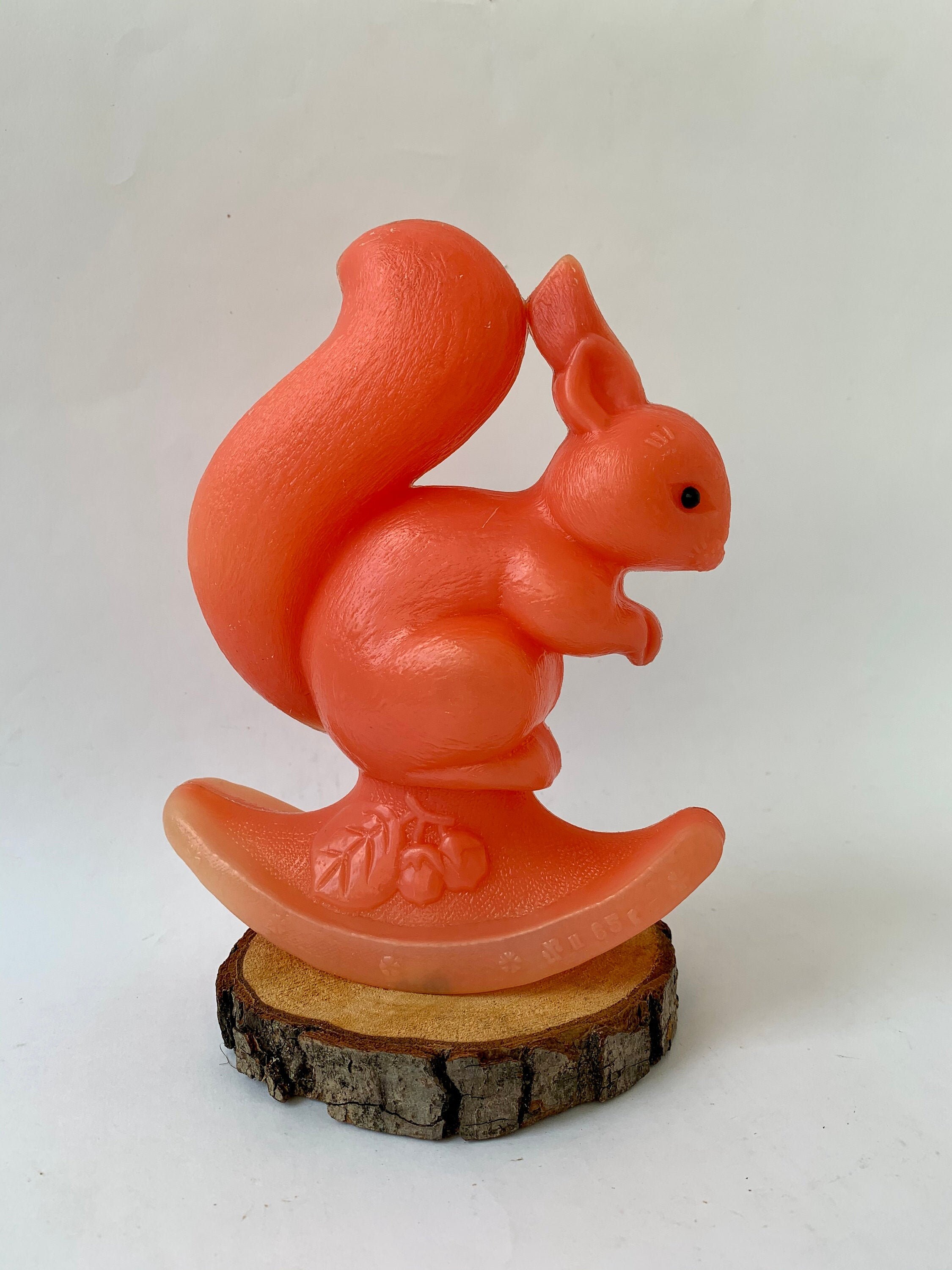 Vintage Plastic Squirrel Toy Soviet Toy Rare Toy Old Toy | Etsy
