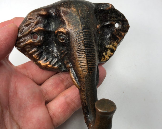 Vintage Clothes Hanger Elephant Wall Hangers Antique Hooks - Etsy