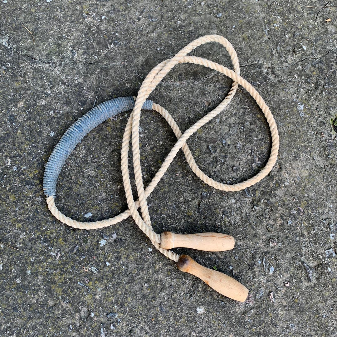 Vintage Sports Equipment, Jump Rope, Weighted Jump Rope, Outdoor Sports ...