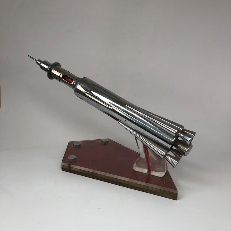Vintage Space Rocket Model, Soviet Rocket Soyuz, Desktop Souvenir, Desk ...
