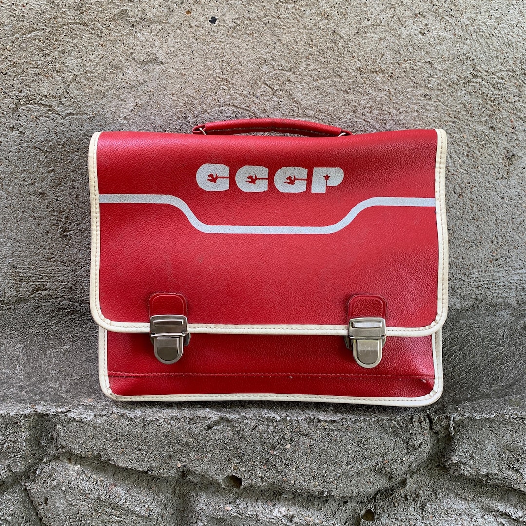 Vintage School Bag, Soviet Rare Bag, Red School Bag, Book Bag, USSR ...