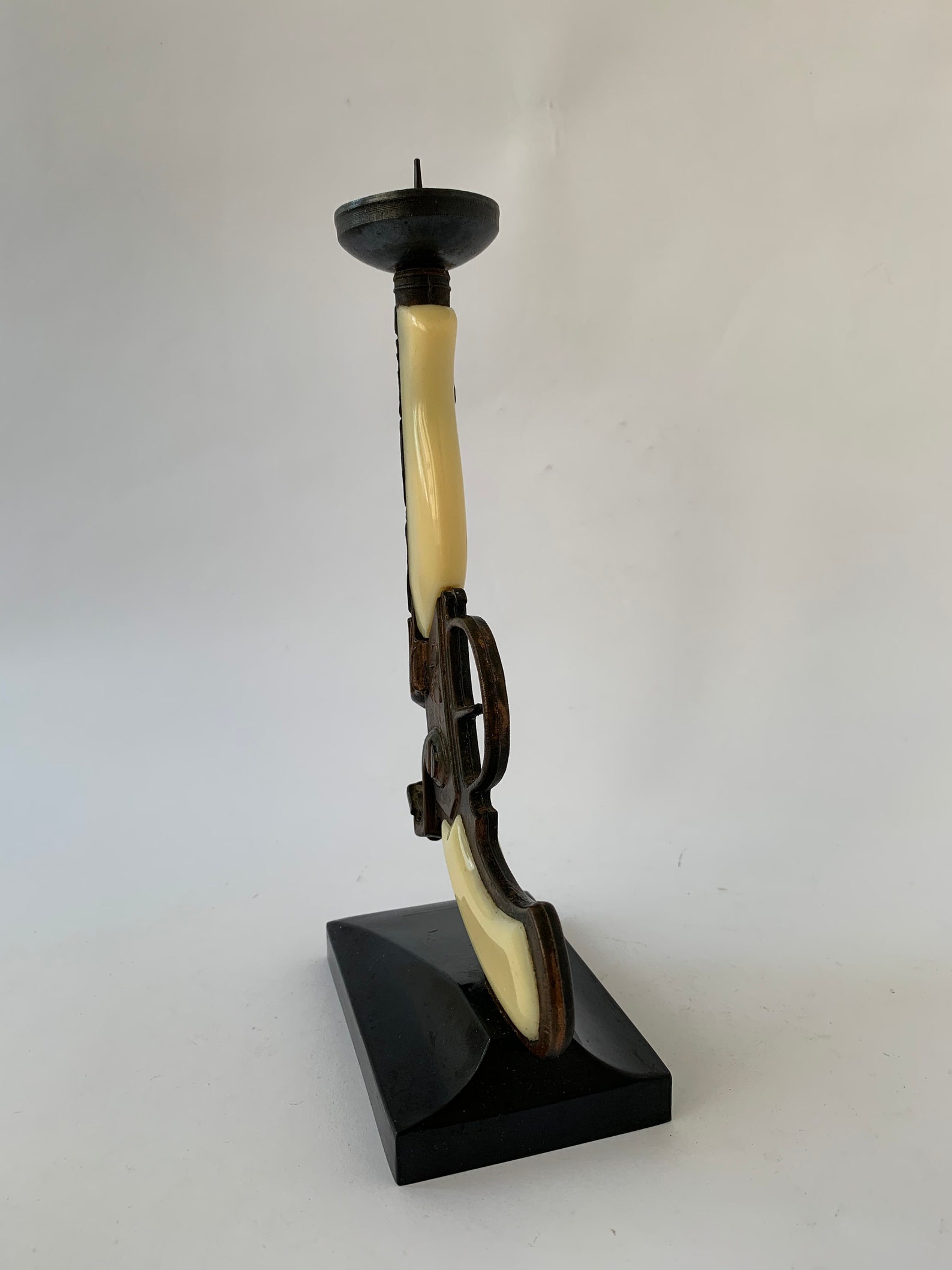 Vintage Candlestick pistol Soviet Candle Holder - Etsy