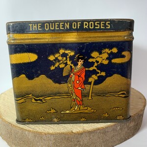 Large Vintage Tea Box, Tea Can, Old Poland 30s, Chinese Motif ...