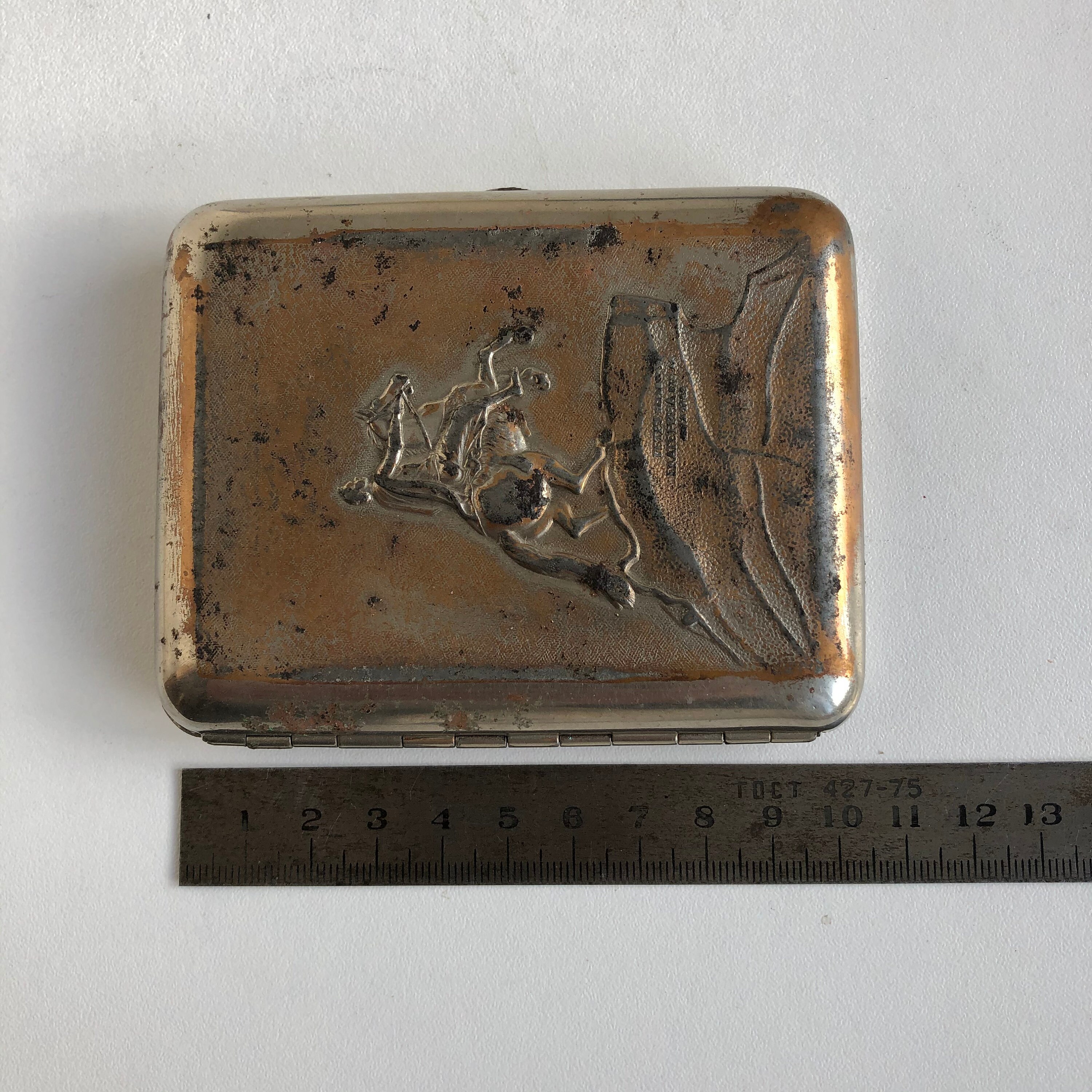 Vintage Cigarette Case With the Image of "peter 1", Soviet Cigarette ...