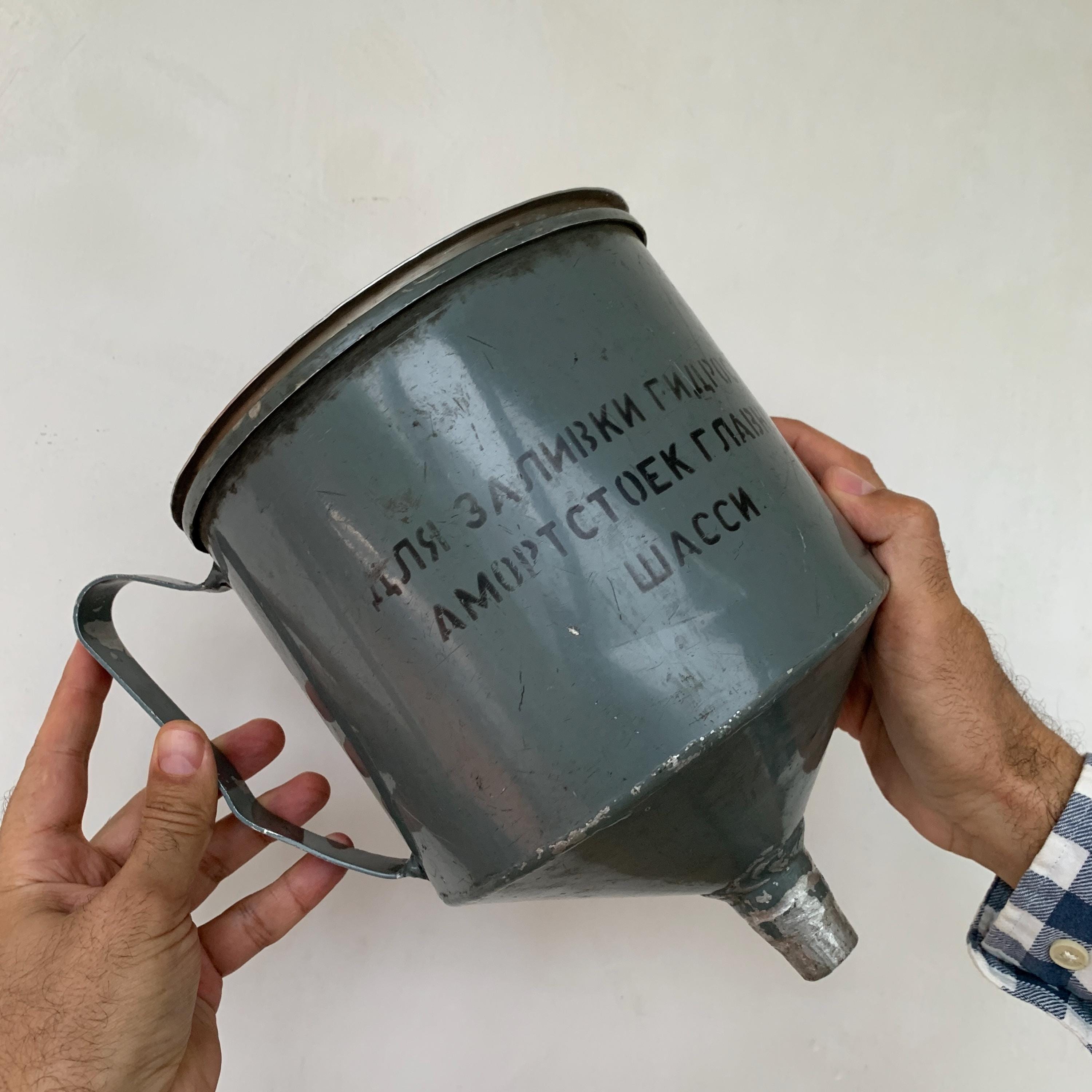 Vintage Funnel Sieve, Aircraft Funnel, Large Funnel, Military Aviation ...