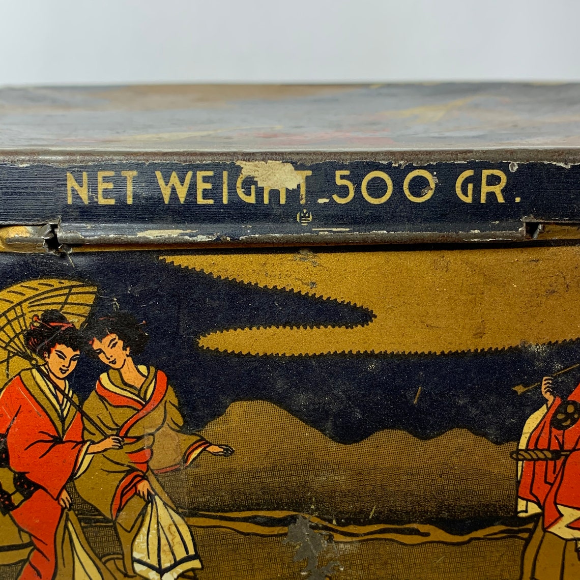 Large Vintage Tea Box Tea Can Old Poland 30s Chinese - Etsy