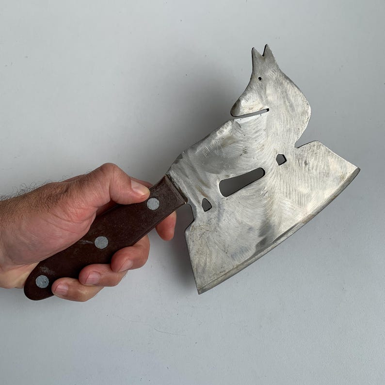 Vintage Butcher Axe, Fox Axe, Handmade, Kitchen Axe, Soviet Meat Axe ...