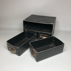 Vintage File Cabinet, Drawer, Storage Box, Slides, Cards, Cardboard Box ...