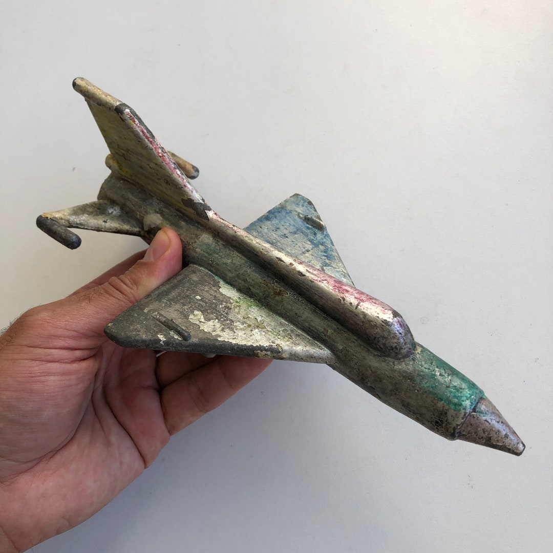 Vintage Toy Airplane, Mig-21 Fighter, Airplane Model, Metal Airplane ...