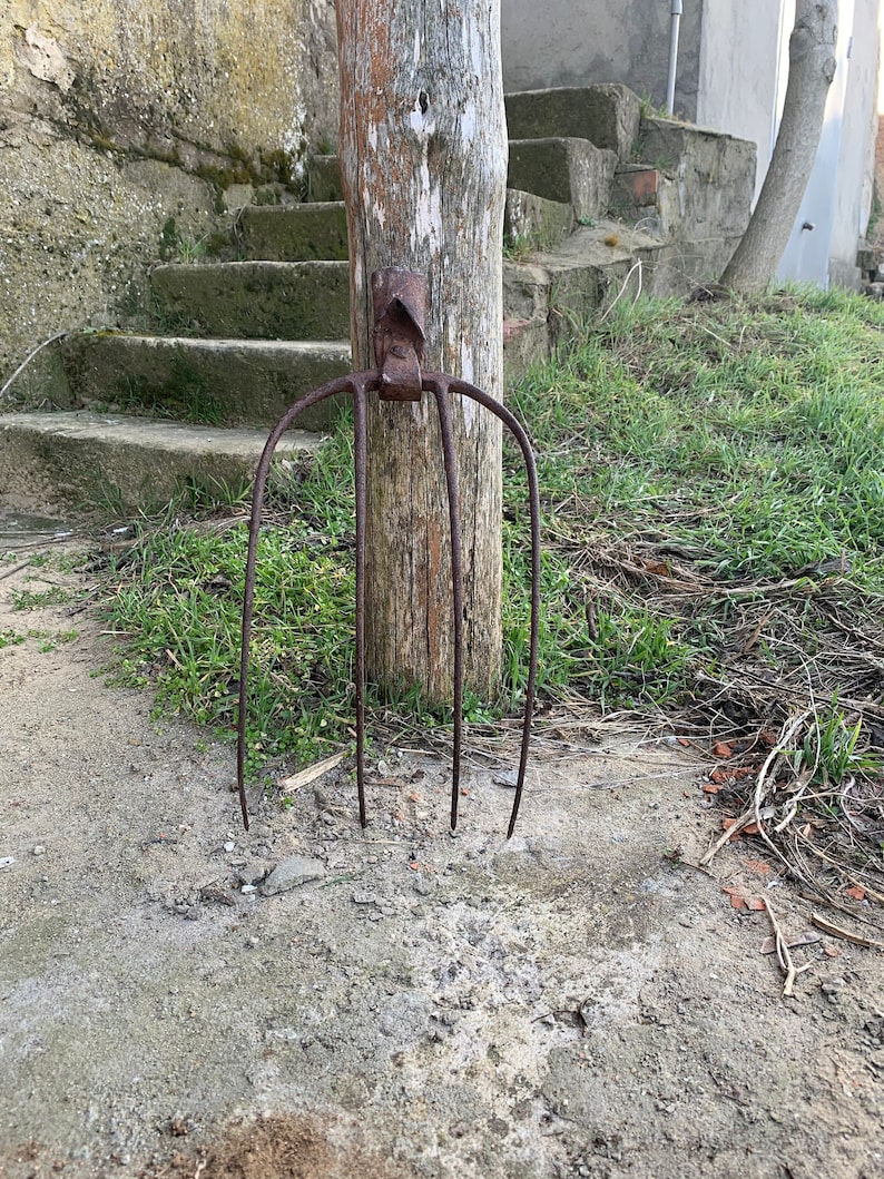 Antique Garden Pitchfork Hand Forged Old Garden Tools - Etsy