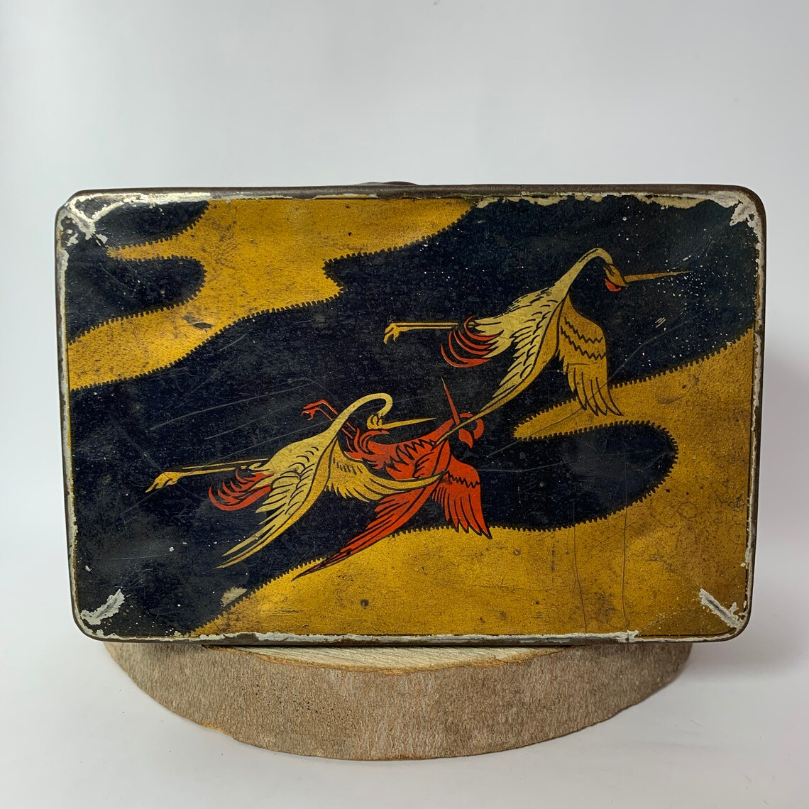 Large Vintage Tea Box Tea Can Old Poland 30s Chinese - Etsy