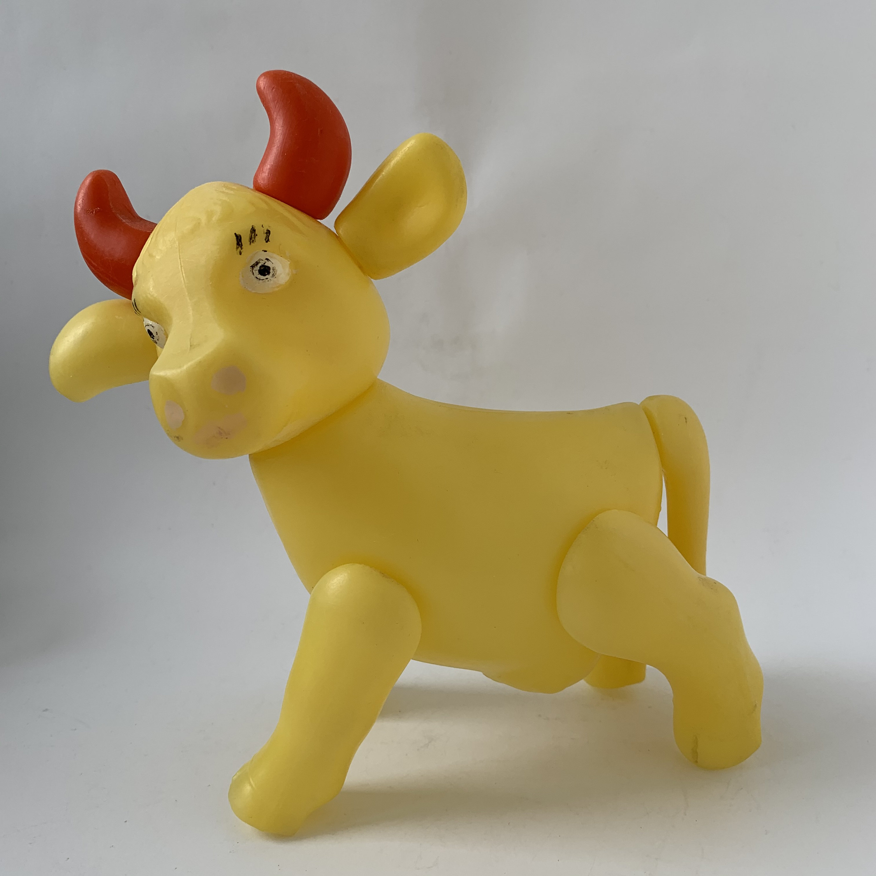 Vintage toy Cow Soviet plastic toy Plastic cow | Etsy