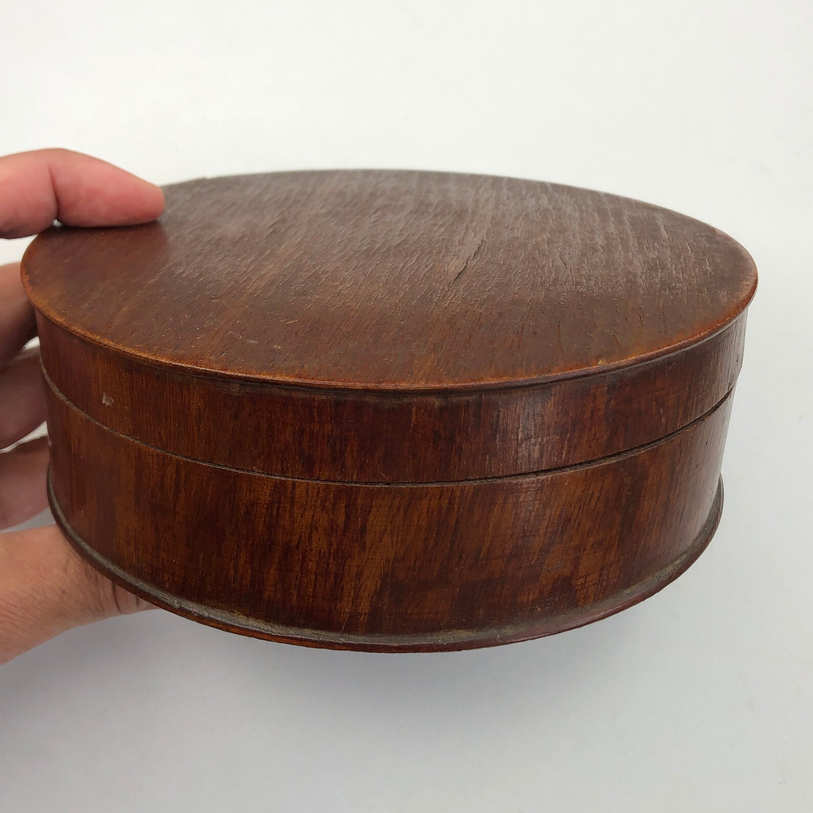 Vintage Tobacco Box Wooden Box Round Box Rare Box - Etsy