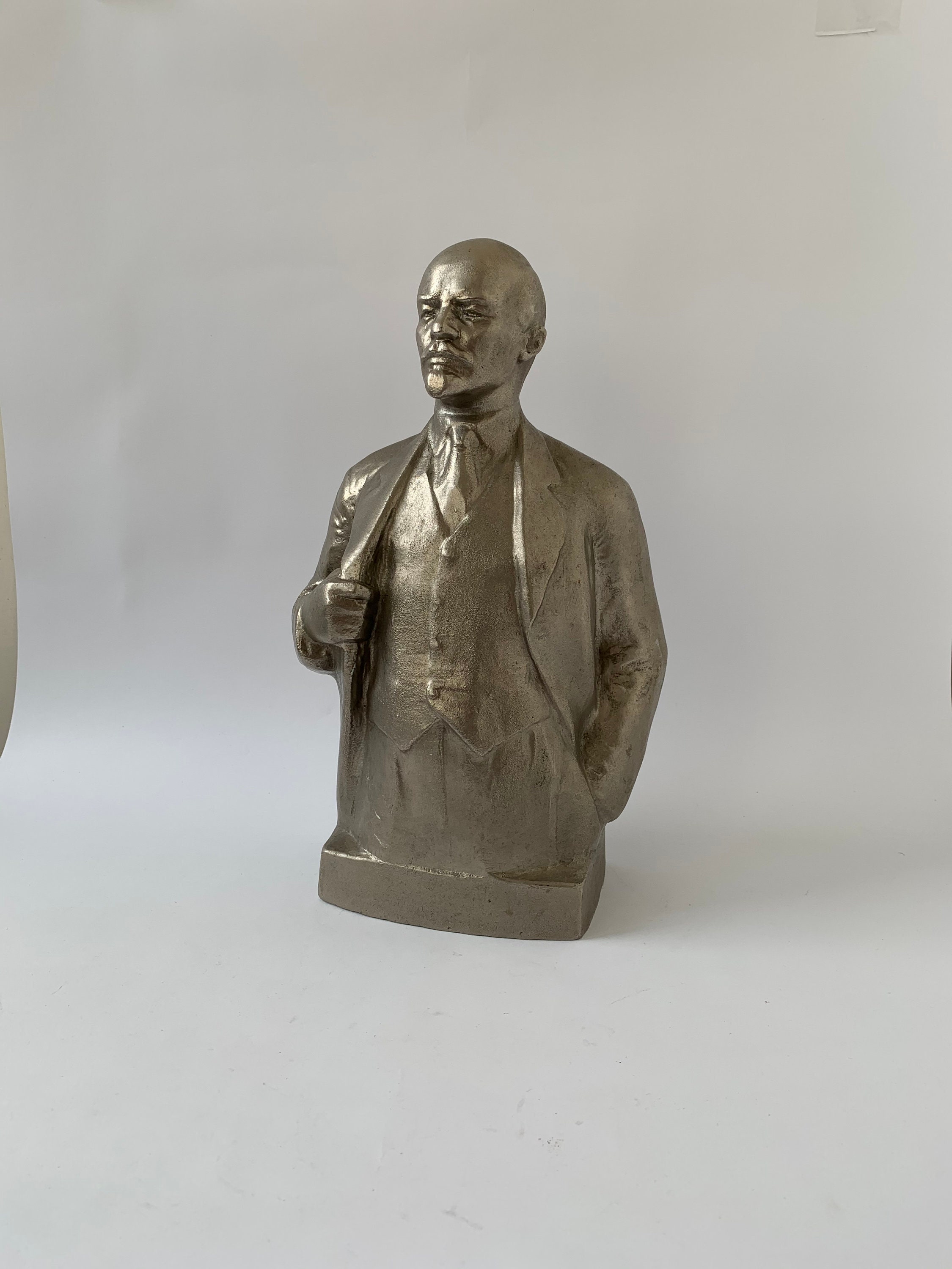 Lenin Sculpture 32 Cm Soviet Table Sculpture Monumental - Etsy