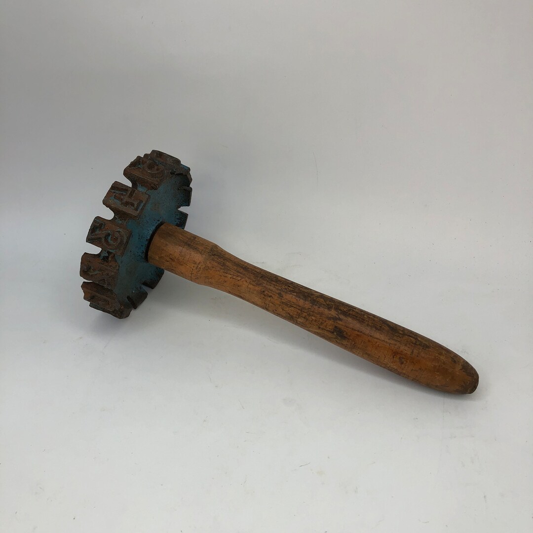 Vintage Wood Hammer, Log Hammer, Wood Numbering Machine, Professional ...