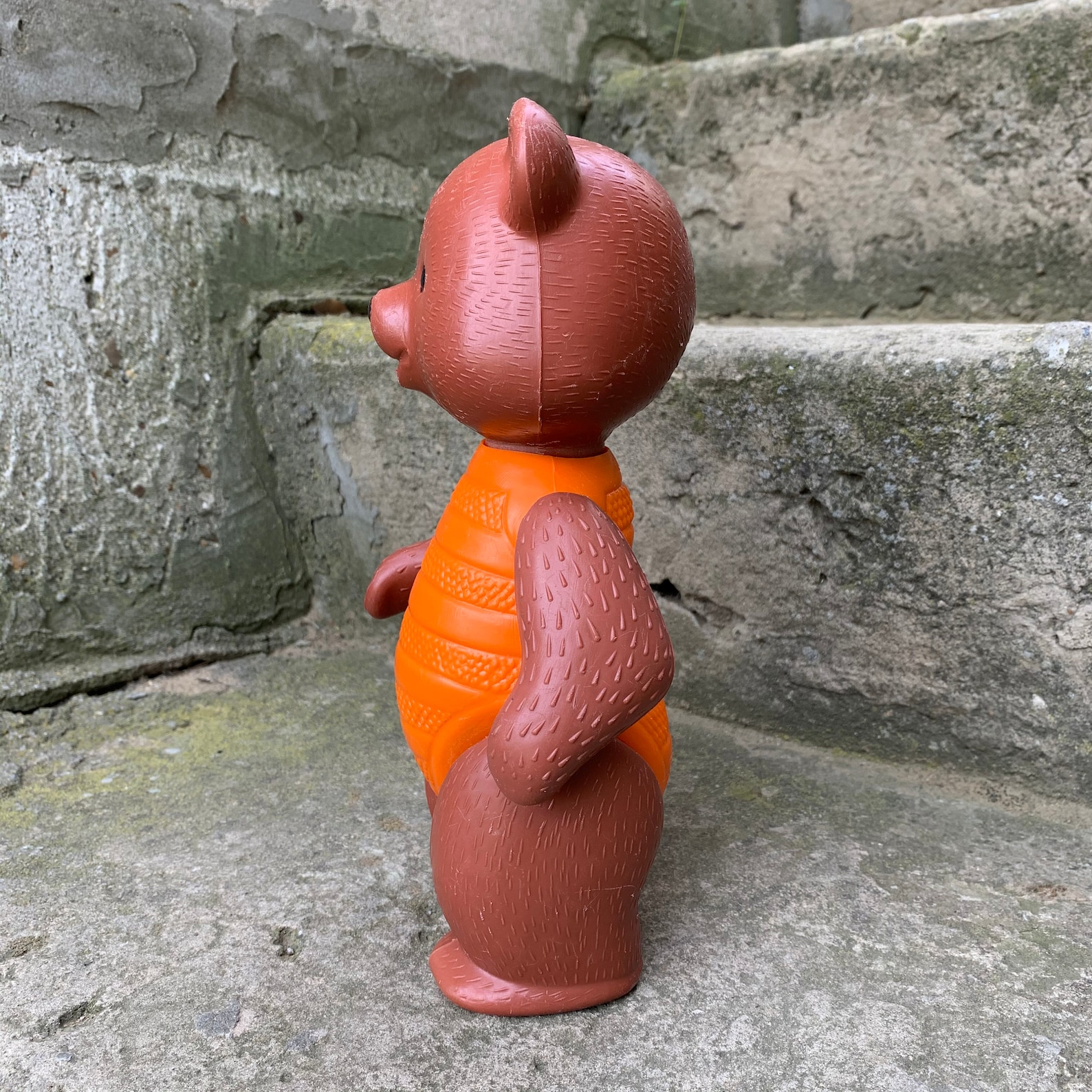 Vintage Toy Bear Brown Plastic Bear Soviet Toy Rare Toy | Etsy
