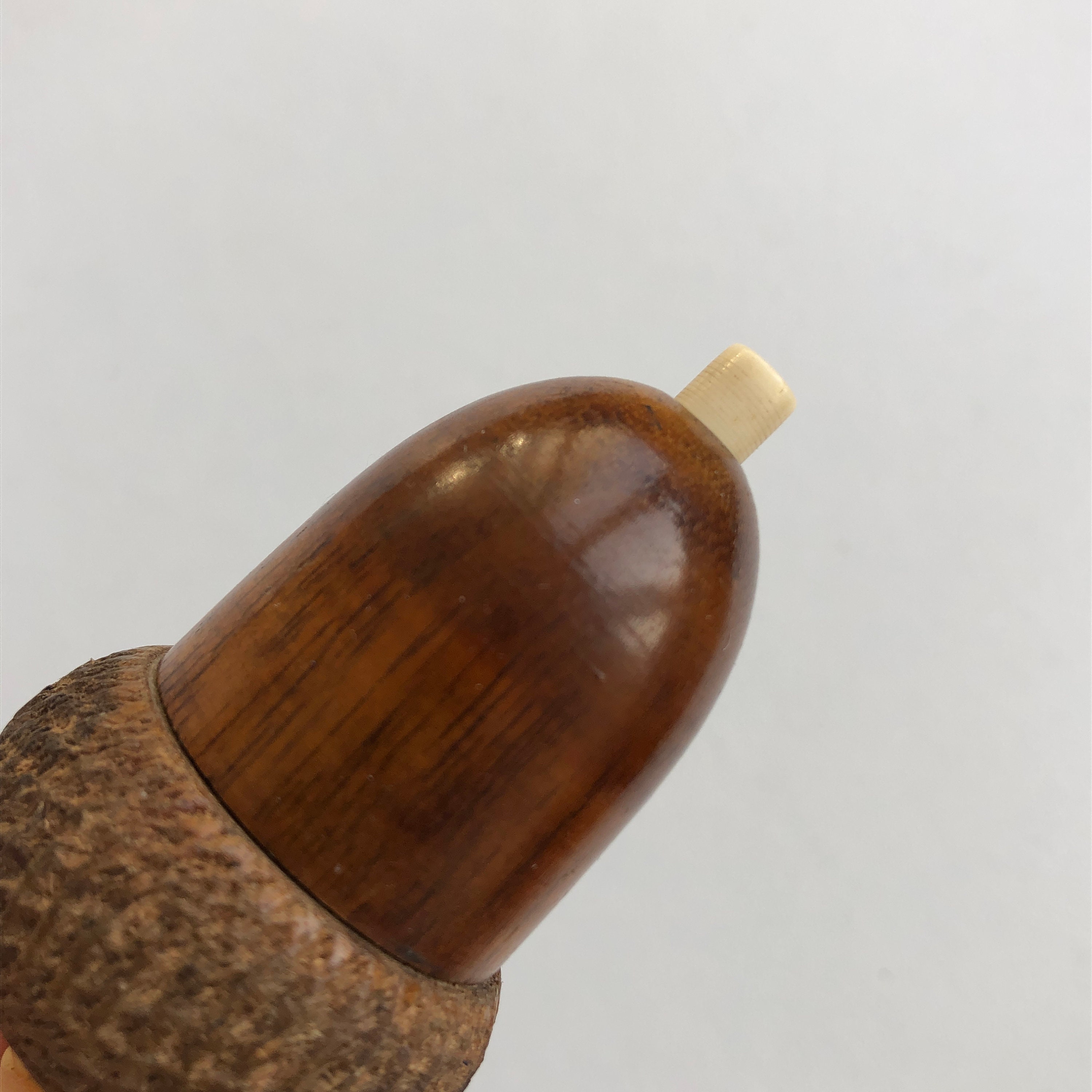 Antique Electric Switch Acorn Bell Button Wooden Electric Button