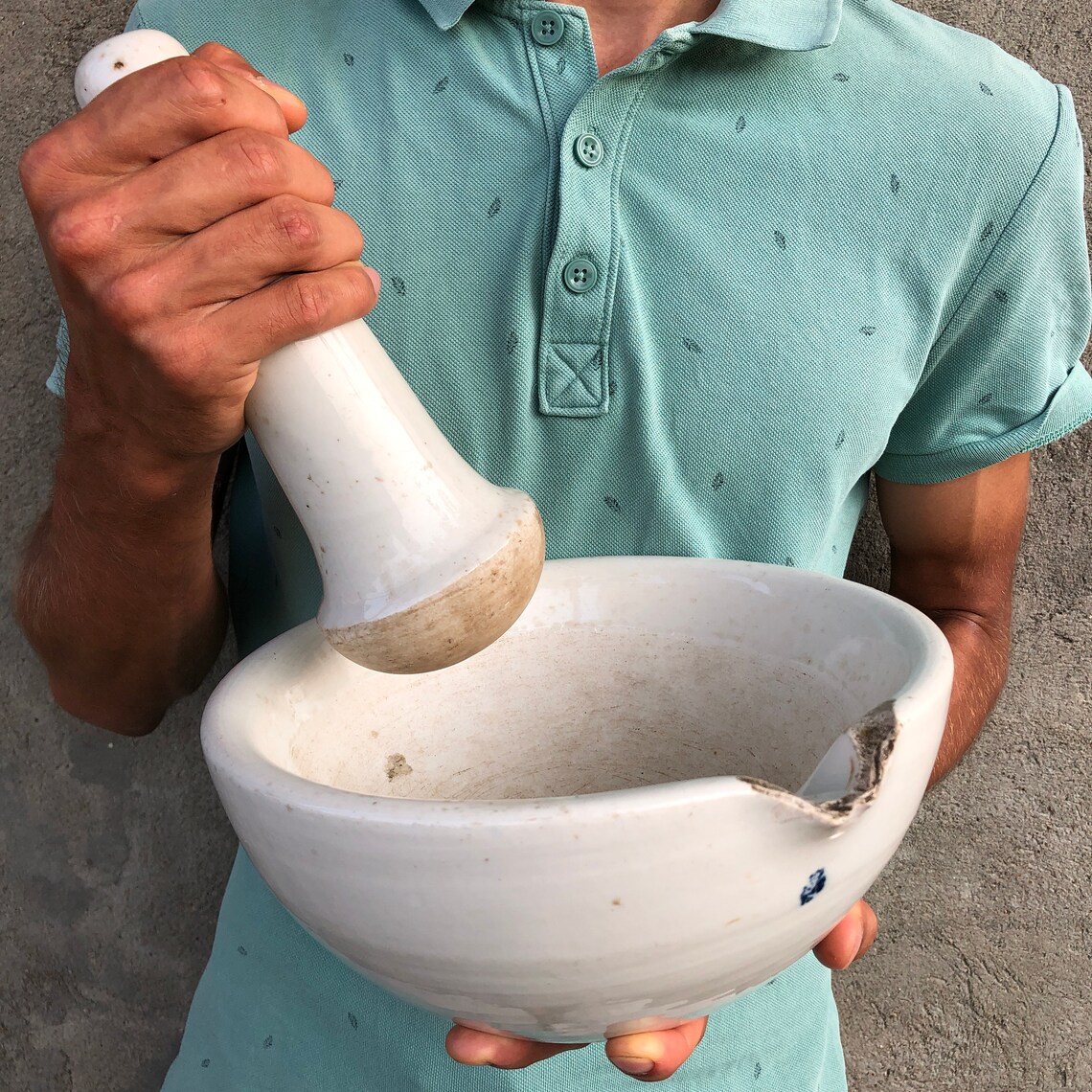 Vintage laboratory mortar Extra large mortar Soviet | Etsy