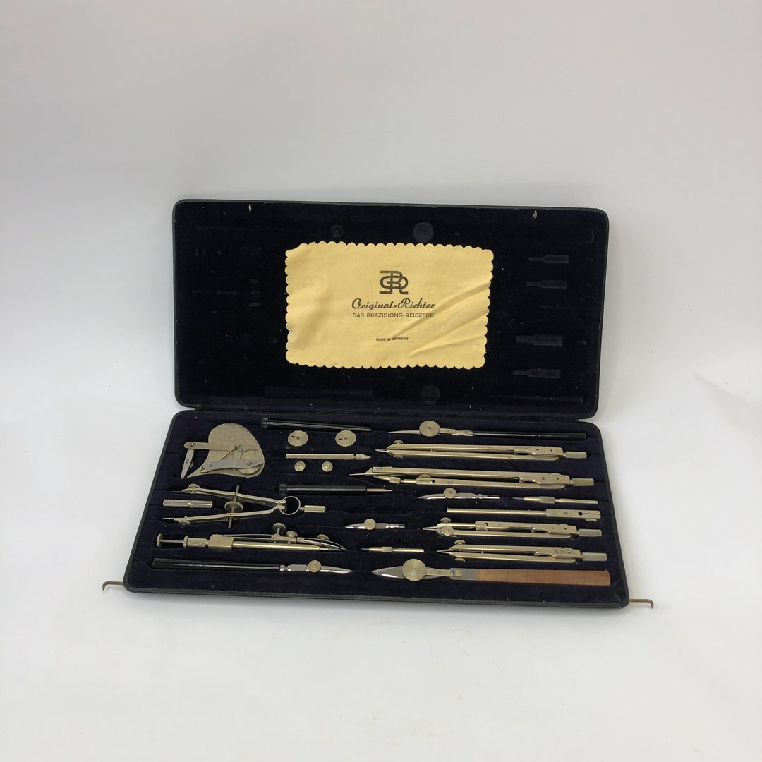 Vintage Drawing Set, Original Richter-kopernikus XII, Professional ...
