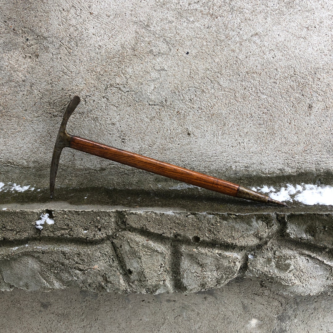 Ice Ax, Vintage Ice Ax, Soviet Ice Ax, Wooden Ice Ax, Climbing ...
