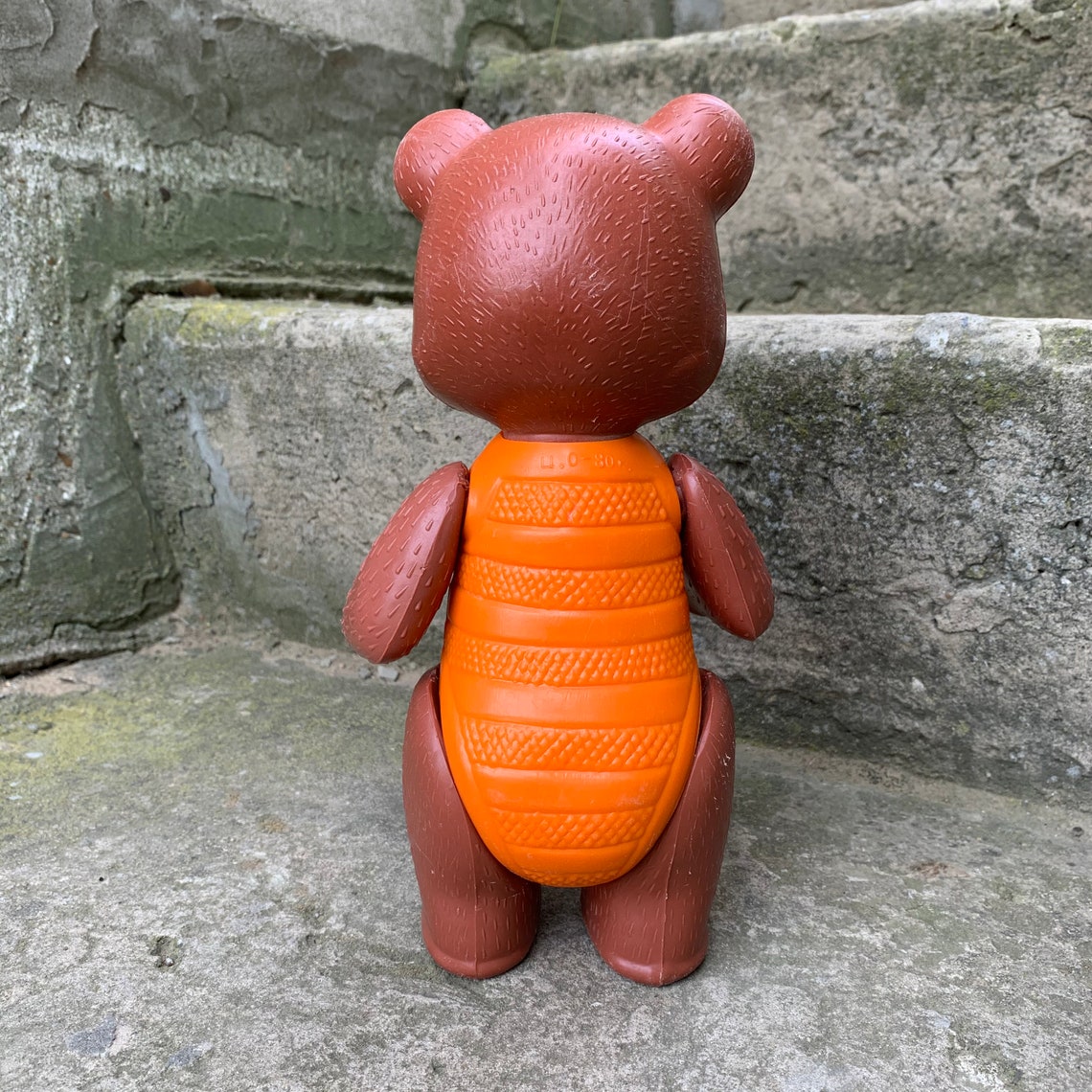 Vintage Toy Bear Brown Plastic Bear Soviet Toy Rare Toy | Etsy