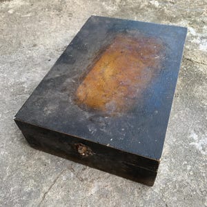 Vintage Shaving Box, Wooden Box With Mirror, Travel Shaving Box, Old ...