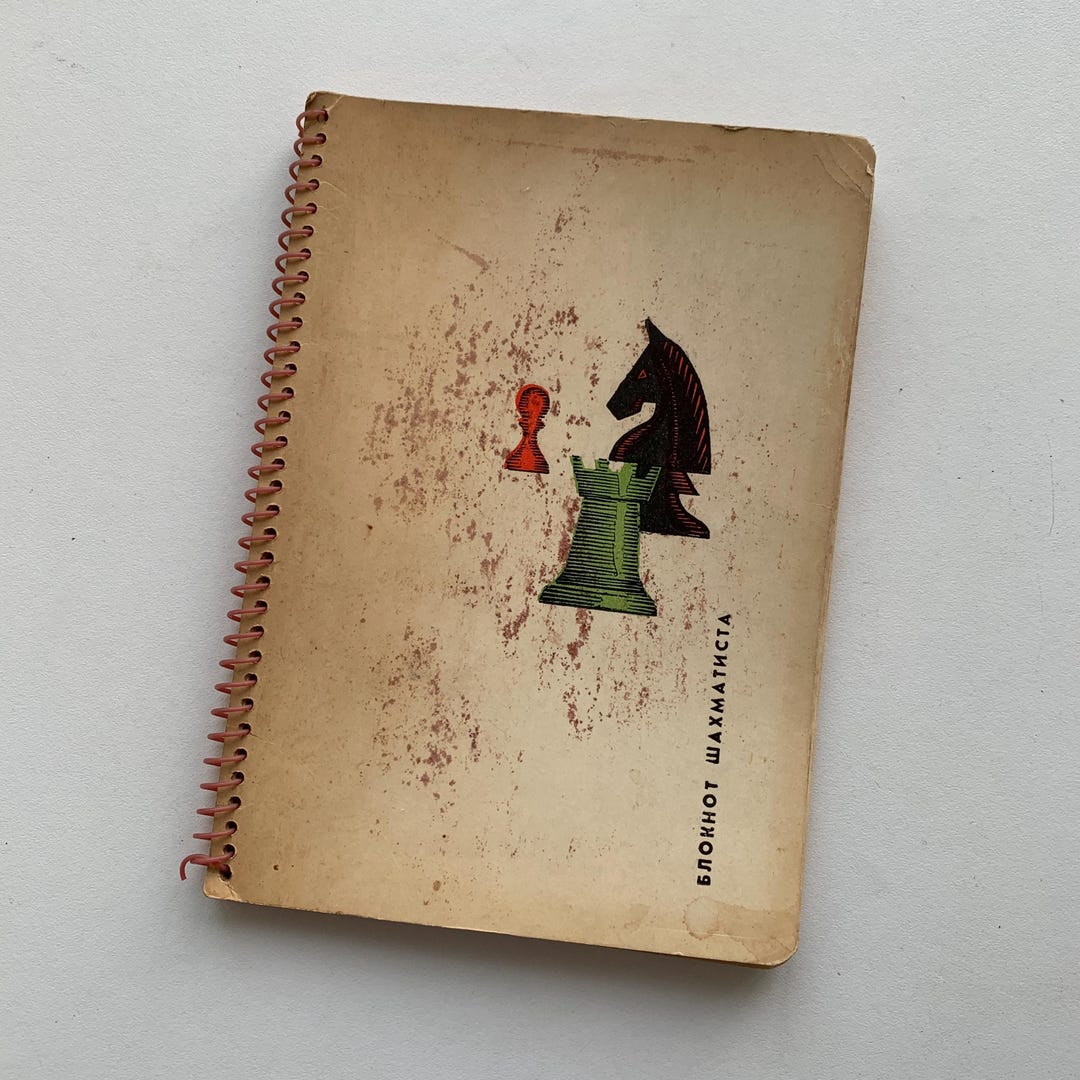 Vintage Chess Notebook, Soviet Chess, Chess Game, Rare Notebook ...