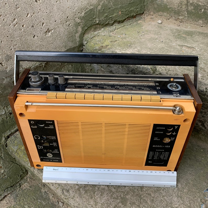 Radio vintage Riga 103 Transistor de radio portátil caja de - Etsy España