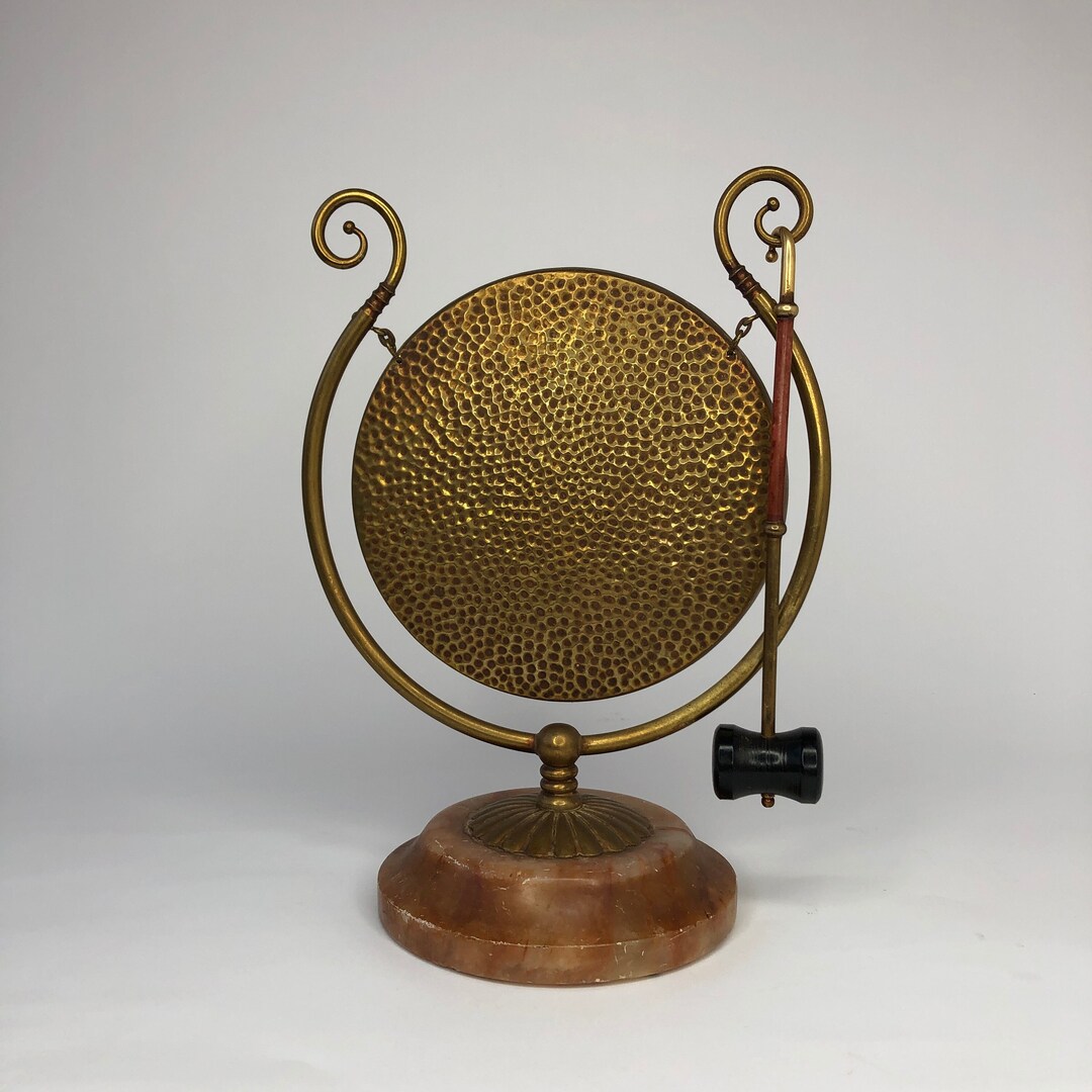 Vintage Table Gong Bronze Gong Meditation Decorative Gong - Etsy