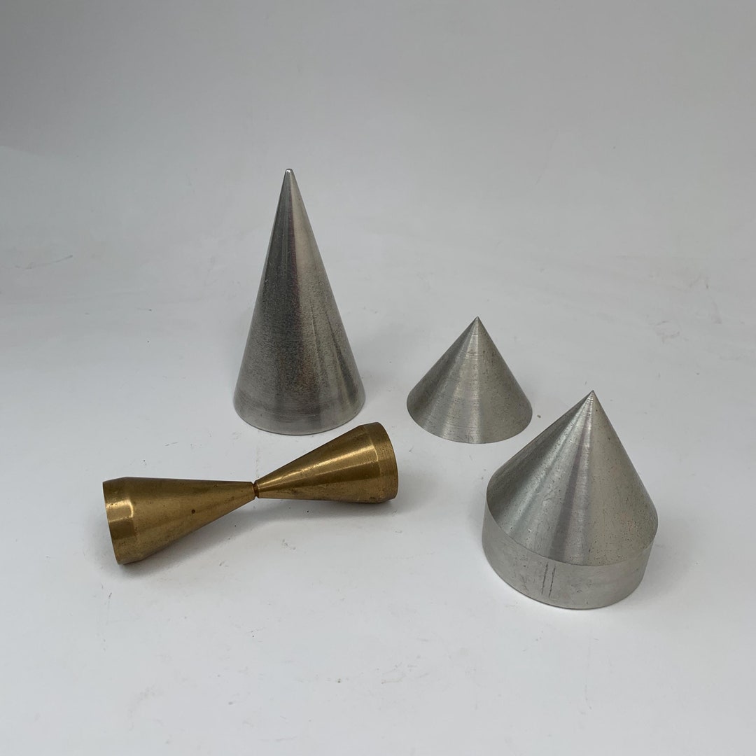 Vintage Geometric Shapes, Metal Cone, Geometric Modeling, Visual Aid ...