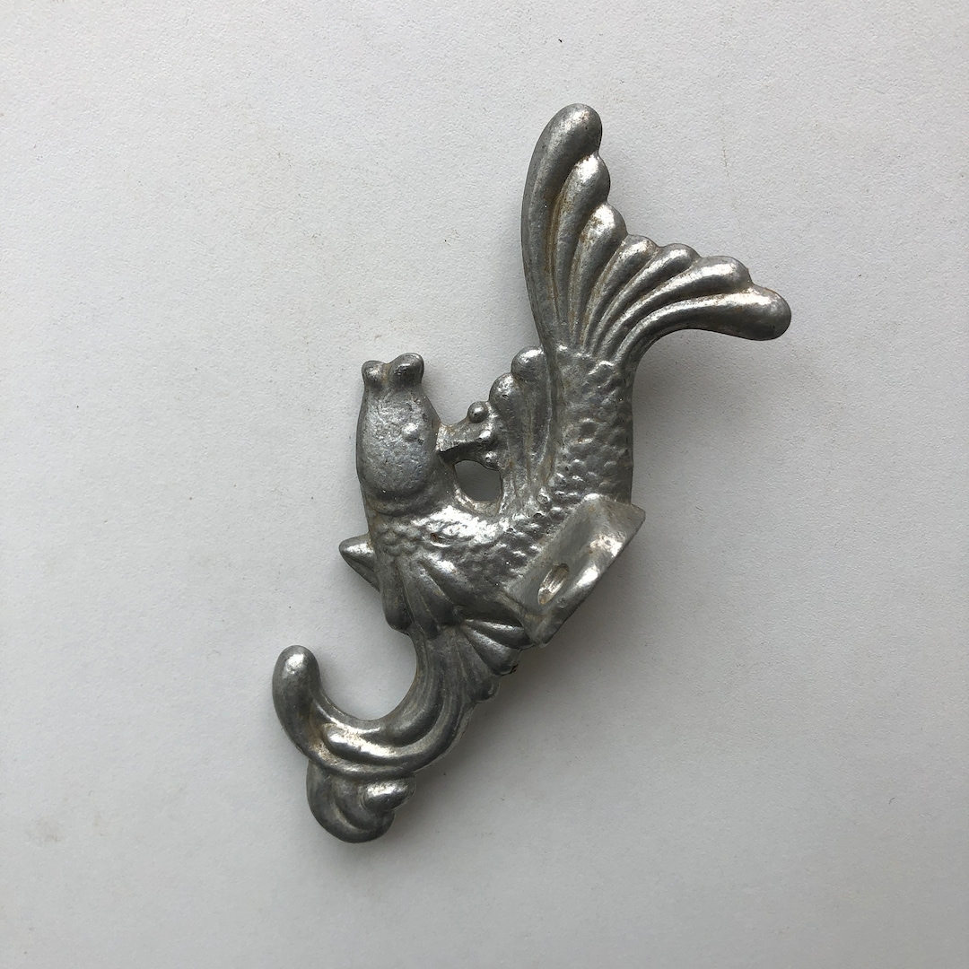 Vintage Hook Hanger, Fish Hanger, Wall Hanger, Decorative Hanger, Metal ...