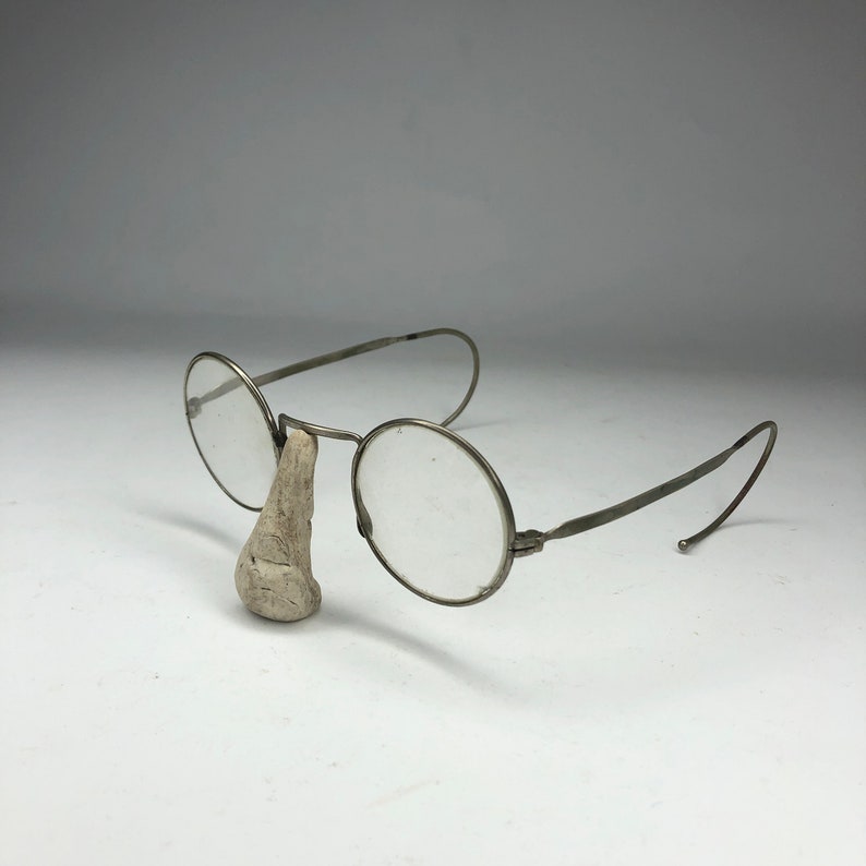 Vintage Glasses Round Glasses Wire Frame Glasses Diopter - Etsy