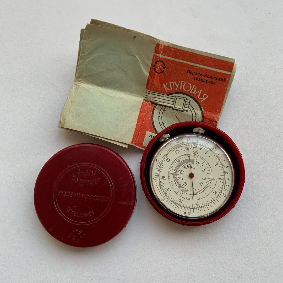 Vintage Calculating Ruler, Circular Ruler KL-1, Calculating Device ...