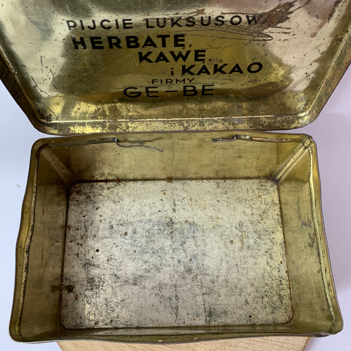 Large Vintage Tea Box Tea Can Old Poland 30s Chinese - Etsy