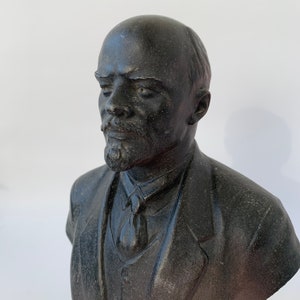 Vintage Bust Lenin, Soviet Table Sculpture, Collectible Sculpture ...