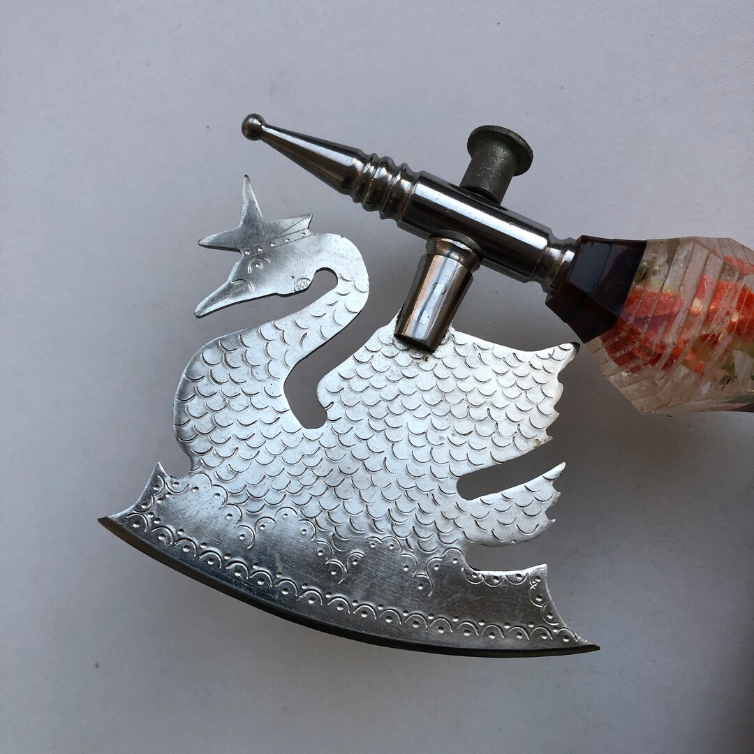 Vintage Meat Axe, Swan, Kitchen Axe, Prison Art, Handmade, Soviet Axe ...