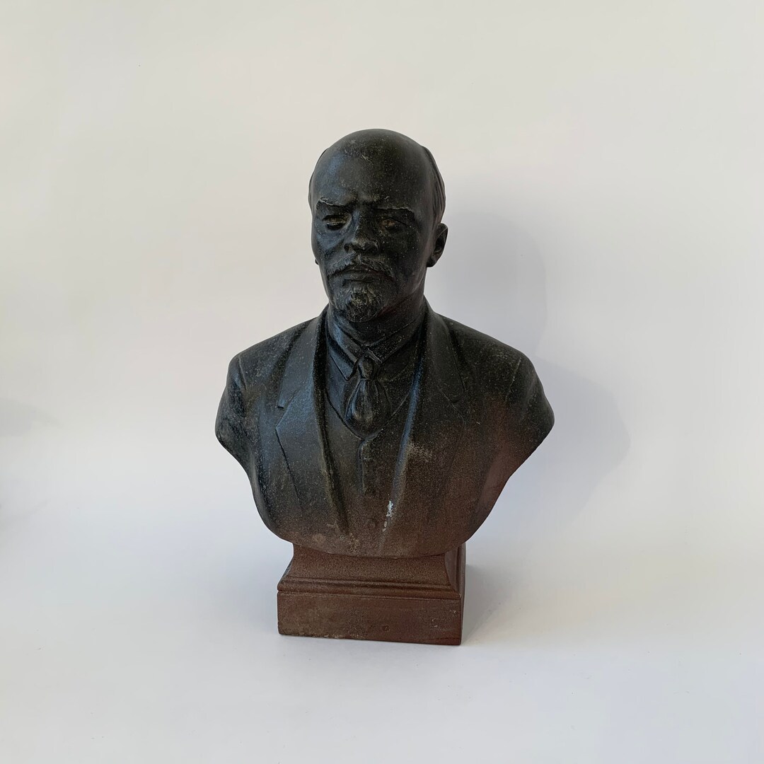 Vintage Bust Lenin, Soviet Table Sculpture, Collectible Sculpture ...