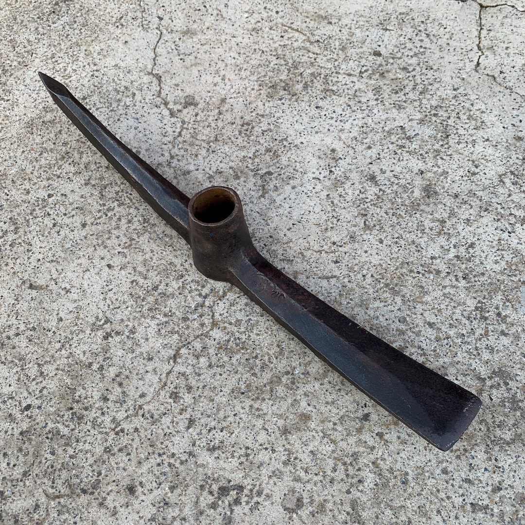 Vintage Craft Tool, Old Pickaxe, Digger's Tool, Construction Pickaxe ...