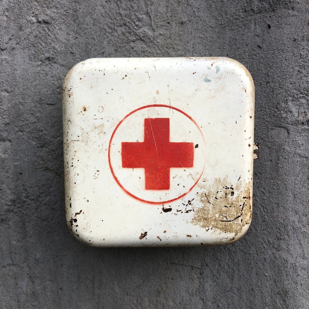 Vintage Metal First Aid Kit, Soviet Car First Aid Kit, Military First ...