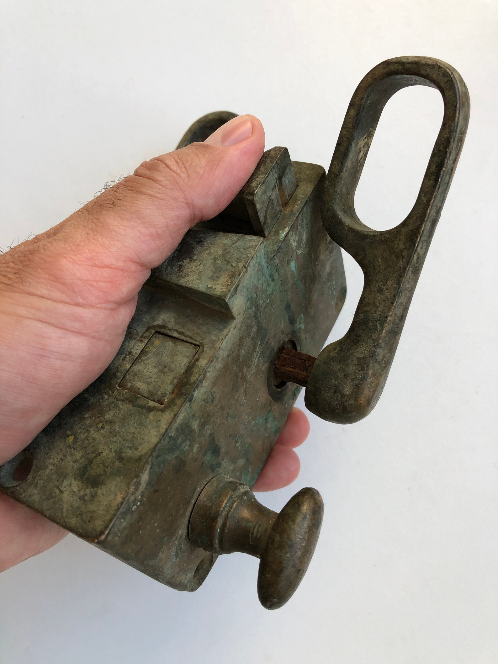 Antique Door Lock, Mortise Lock, Passenger Compartment Lock, Railroad ...