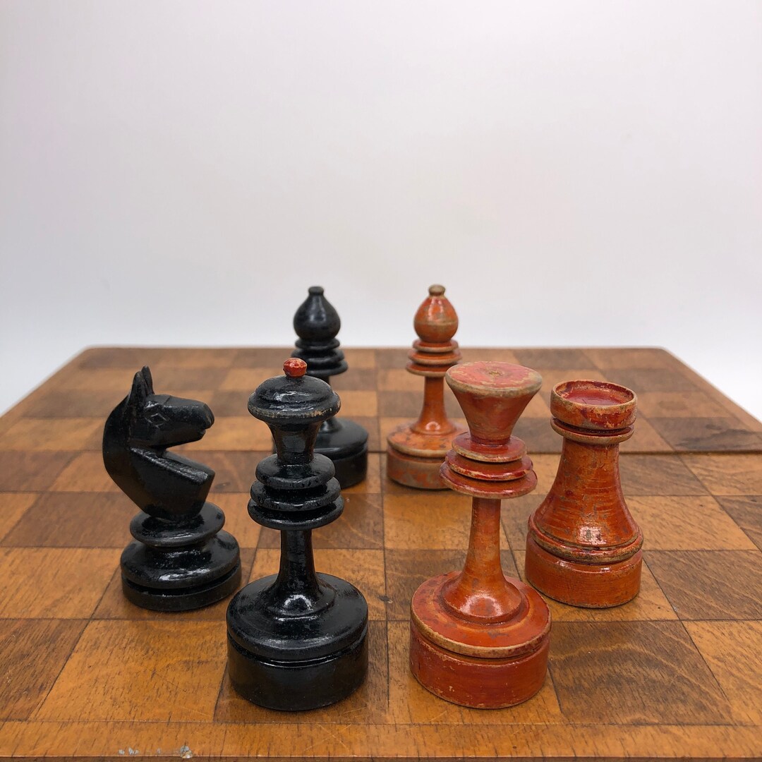 Antique Chess, Soviet Chess, Chess Set, Wooden Chess, USSR Chess 1950 ...