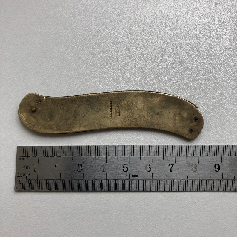 Antique Mustache Comb Men's Pocket Comb Bronze Comb - Etsy