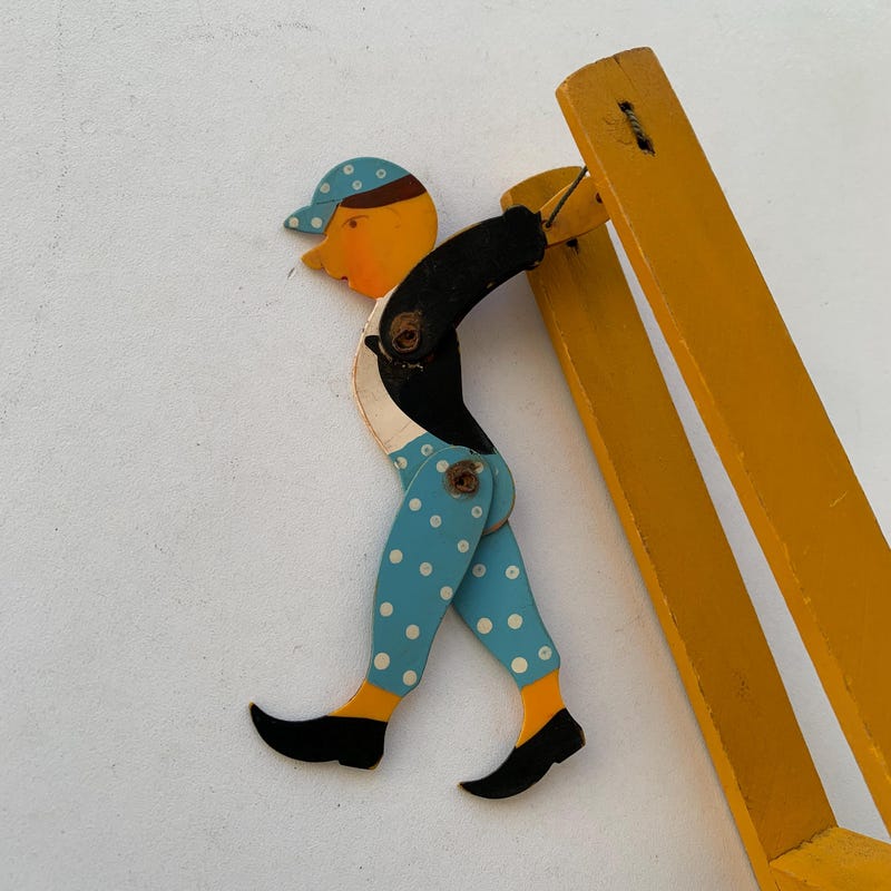 Wooden Acrobat Toy - Etsy