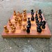Vintage Chess Old Wooden Chess Soviet Board Game Logic - Etsy