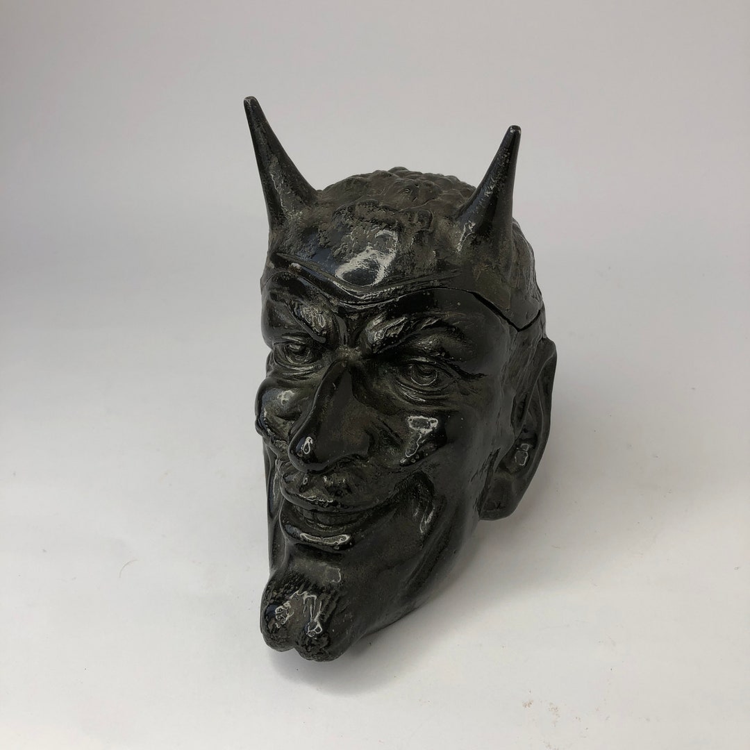 Vintage Ashtray "devil", Soviet Metal Ashtray, Decor Devil, Piggy Bank ...