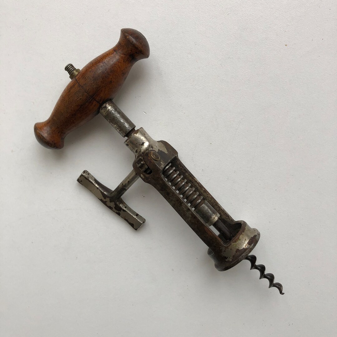Vintage Screw Corkscrew, Iron Corkscrew, Old Corkscrew, Wine Corkscrew ...